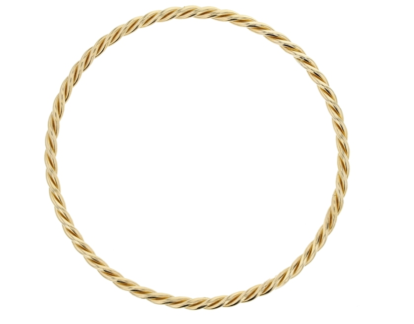 SOLID WIRE TWIST 3MM BANGLE | Golden Mile Jewellery Manufacturers - Website